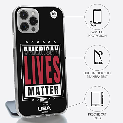 Phone Case American Lives Matter USA Patriot Design Silicone Transparent - Compatible iPhone and Samsung (Samsung Galaxy A52)
