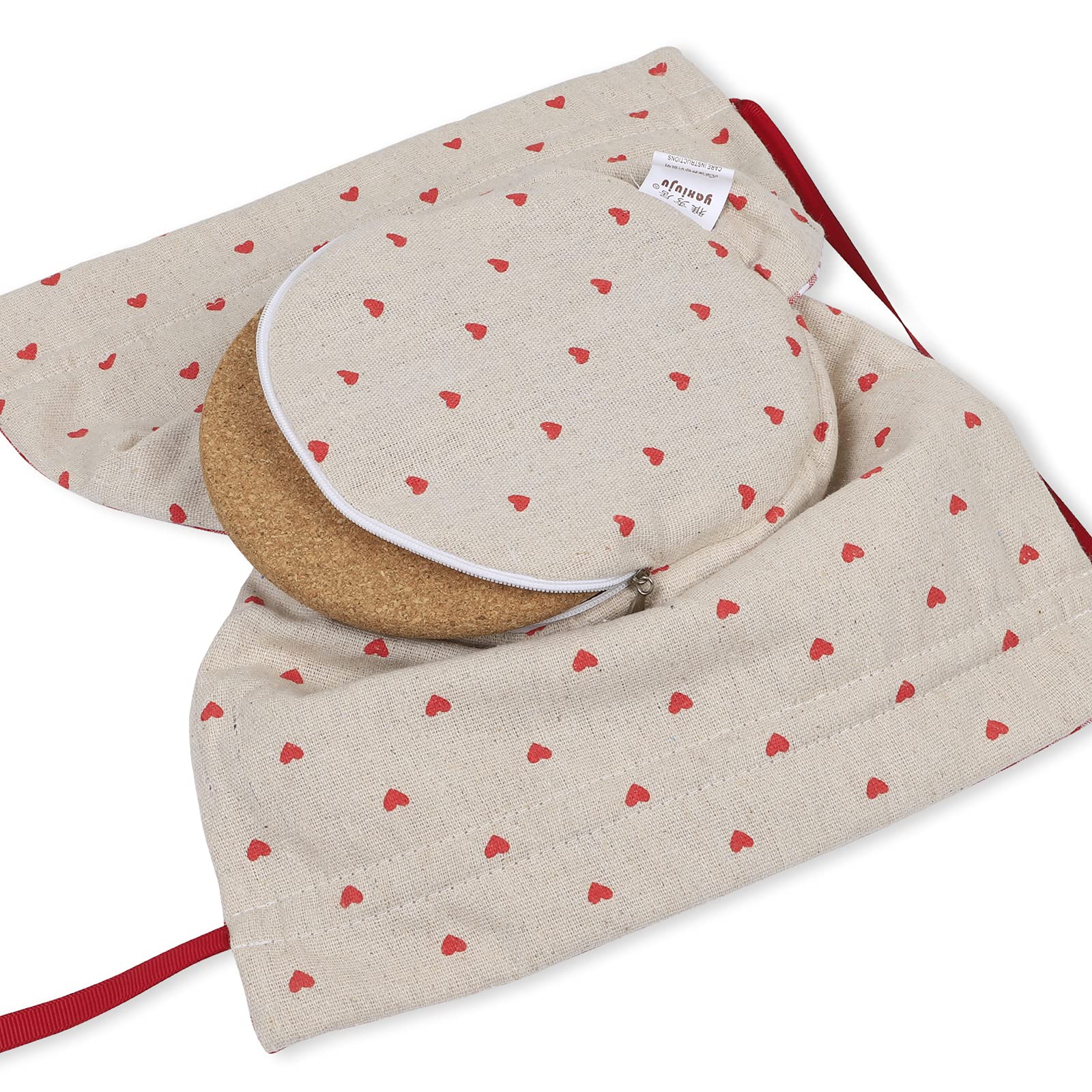 Tea Cosy,Creative Kitchen Tea Pot Dust Cover,Teapot Cozy Breakfast Warmer,Tea Pot Cover Insulation and Keep Warm,Tea Kettle Quilt for Home Kitchen Table Hotel Tea Party Restaurant (Red)