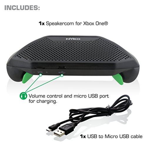 Nyko SpeakerCom - Headset Alternative Controller Attachment with Push to Talk Button for Xbox One
