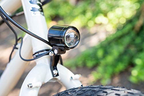 Portland Design Works | Kepler E-bike Headlight | Bosch E-bike System Plug and Play, Black, Fits e-bikes with fork crown hole for mounting