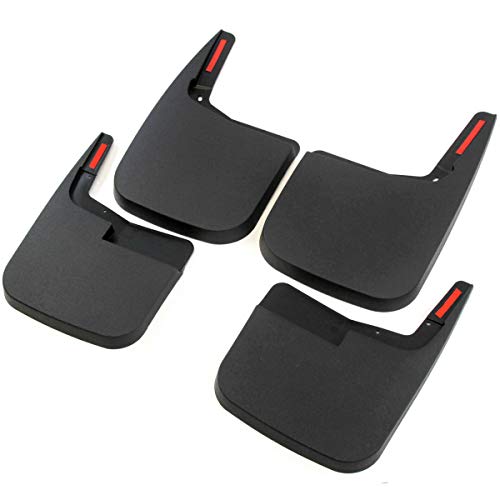 Red Hound Auto Premium Heavy Duty Molded 2015-2020 Compatible with Ford F-150 Mud Flaps Guards Splash Front Rear 4pc Set (with OEM Fender Flares/Trim)