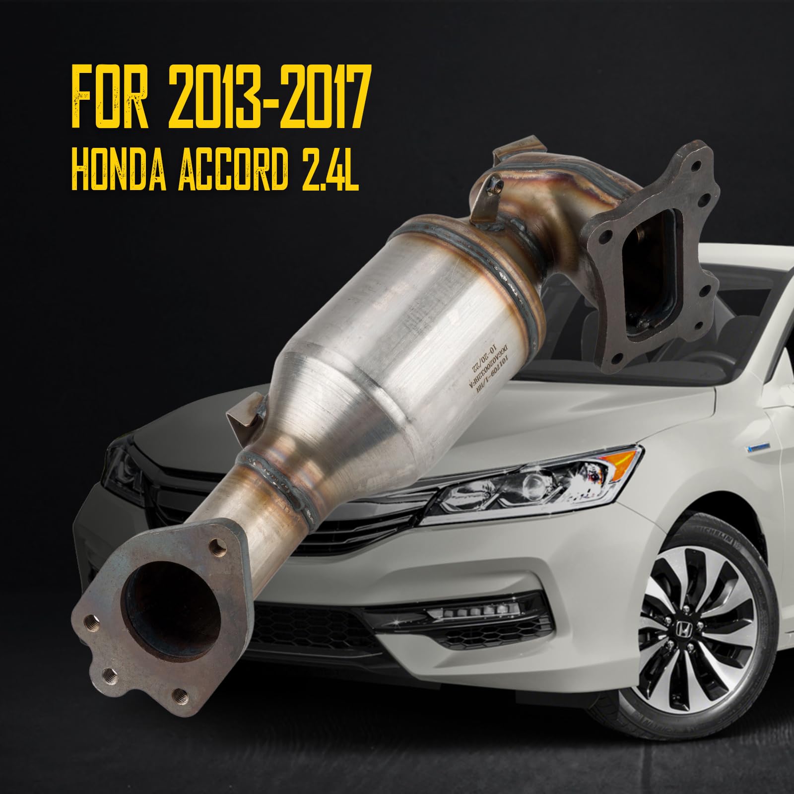 Prolenz Stainless Steel Catalytic Converter for 2013 2014-2017 Accord 2.4L, Catalytic Converter Kit Direct-Fit Automotive Replacement Catalytic Converters 16827(EPA Compliant)