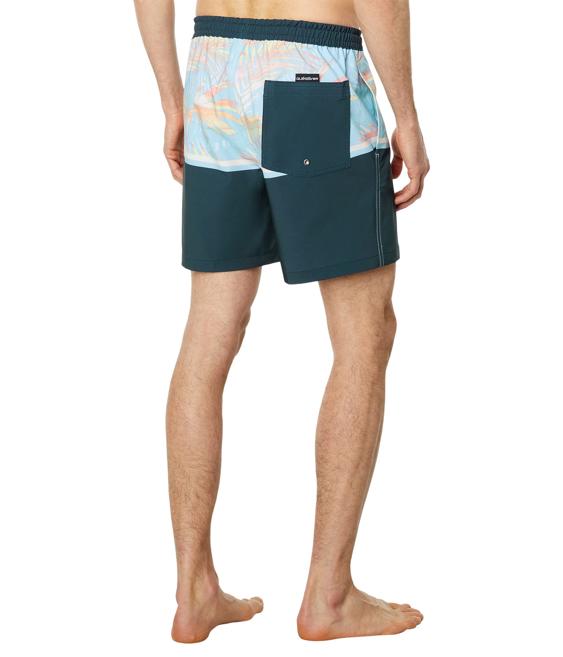 Quiksilver Men's Standard Surfsilk Division 17 Volley Swim Trunk Boardshort, Midnight Navy, X-Large