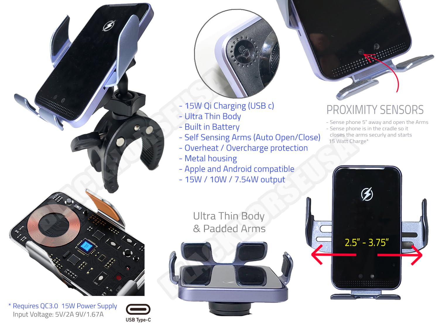 Phone Mount holder compatible with Hyundai Elantra (2021 2022 2023) dashboard | Compatible with Magnetic, magsafe, clamp on, cradle and wireless charger