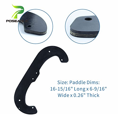 POSEAGLE 84-1980 Rotor Blade with 75-8780 Scraper 75-9010 V Belt for Toro CCR Powerlite 325 Snowthrowers, 38182, 38183, 38173, 38170, 38171, 38172, 38175, 38176, 38177, 38178