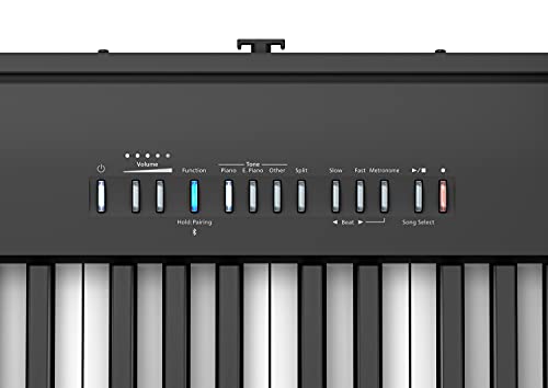 Roland FP-30X Digital Piano with Built-in Powerful Amplifier and Stereo Speakers. Rich Tone Authentic Ivory 88-Note PHA-4 Keyboard for unrivalled Acoustic Feel Sound. (FP-30X-BK), Black