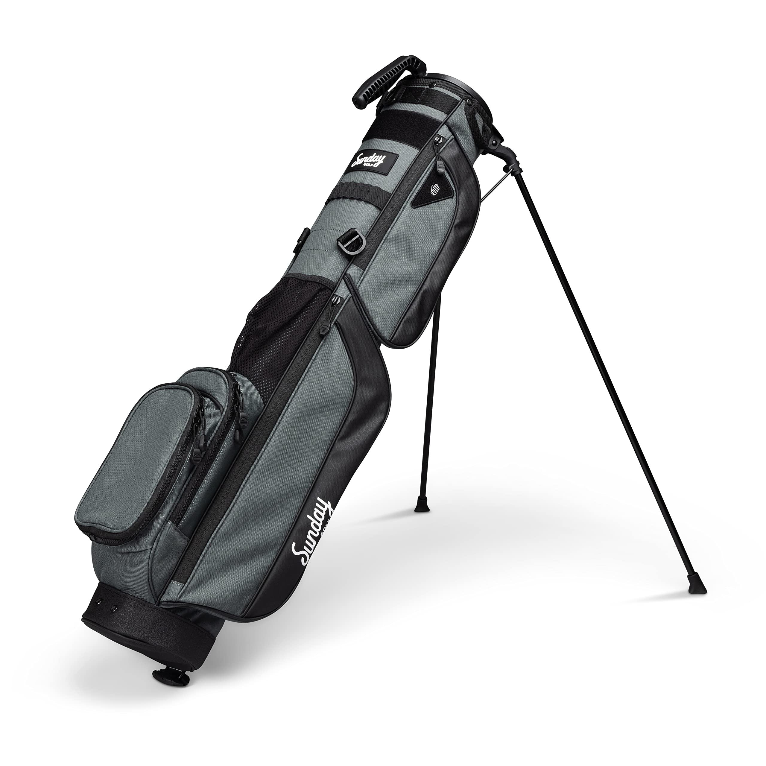 Sunday Golf Loma XL Bag - Golf Bag with Strap and Stand β Easy to Carry Pitch n Putt Golf Bag β Golf Stand Bag for The Driving Range, Par 3 and Executive Courses 3.4 pounds (Midnight Green)
