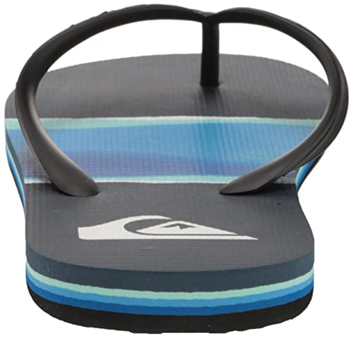 Quiksilver Men's Molokai Airbrushed 3 Point Flip Flop Sandal, Blue 1, 12