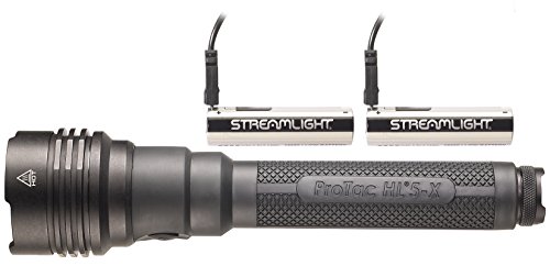 Streamlight 88081 ProTac HL 5-X USB 3500-Lumen Rechargeable Flashlight With 2 SL-B26 Battery Pack, Dual USB Cord and Wrist Lanyard, Black - Box Packaged