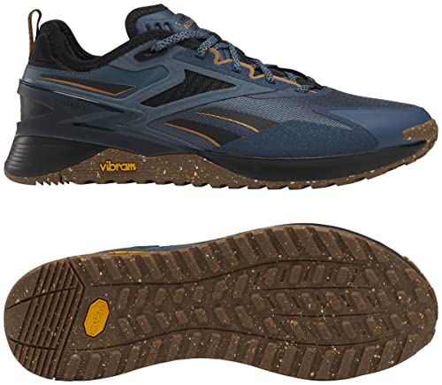Reebok Unisex Nano X3 Adventure Sneaker, Hoops Blue/Core Black/Court Brown, 12 US Men