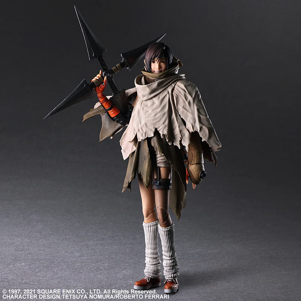 Square Enix Final Fantasy VII Remake Intergrade: Yuffie Play Arts Kai Action Figure W 4.57" x D 2.64" x H 10.08"