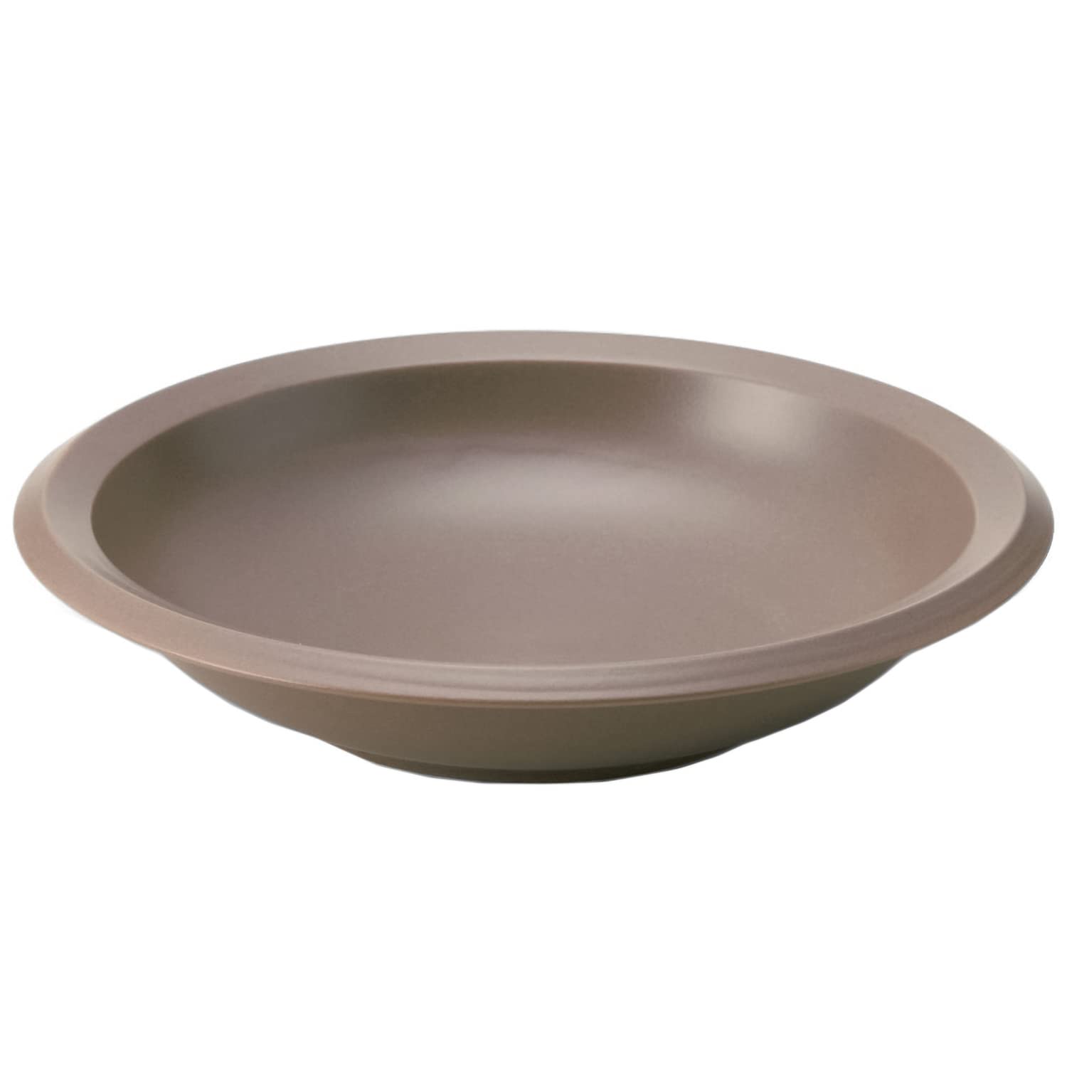 TAMAKI Air Stack T-954119 Curry & Pasta, Mocha, Diameter 8.7 x Height 1.6 inches (22 x 4 cm), Microwave & Dishwasher Safe