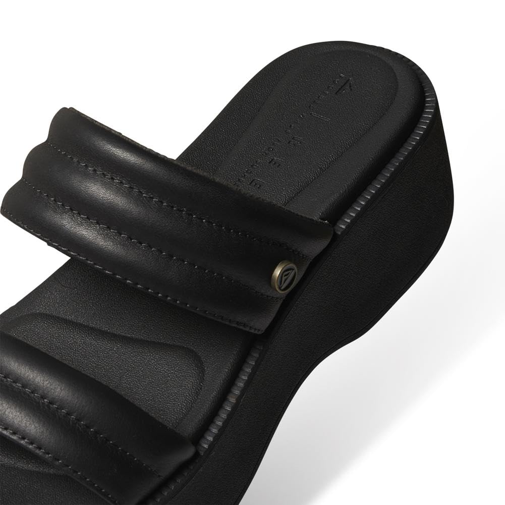 Reef Women's Lofty Lux Hi Sandal, Black, 10