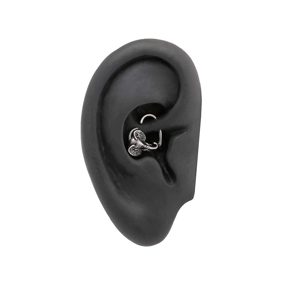 Painful Pleasures 16g Vintage Elephant Bendable Heart Ear Jewelry — Price Per 2