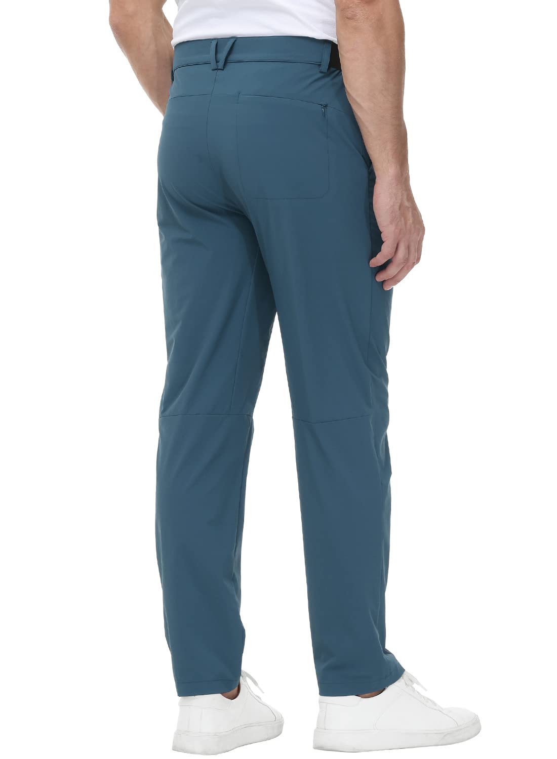 TBMPOY Mens Stretch Golf Pants Lightweight Quick Dry Casual Work Pant with 3 Pockets Stone Blue 40