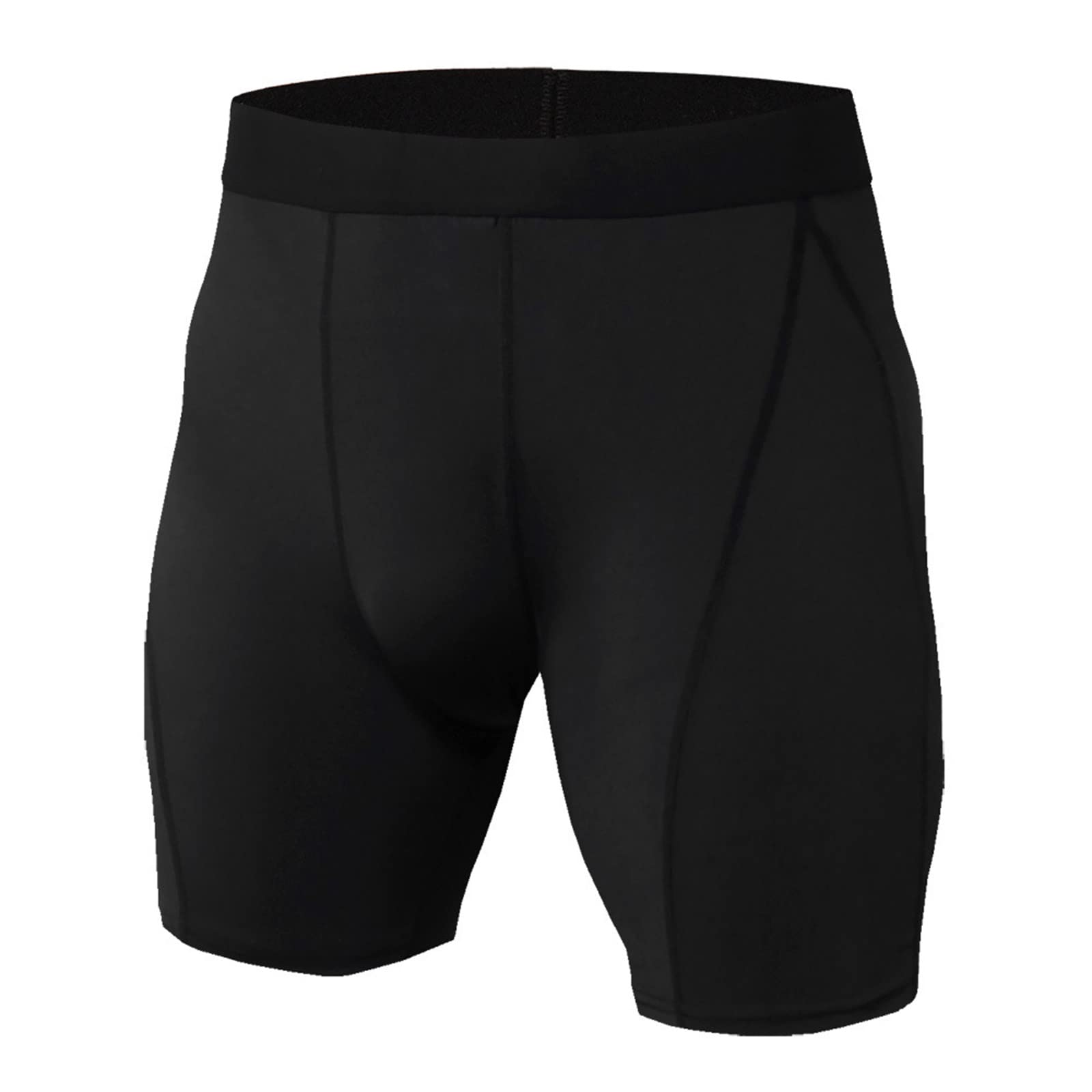 Underwear for Man Cool Dry Sports Tights Athletic Undershorts for Running Workout Training Mens (Black, L)