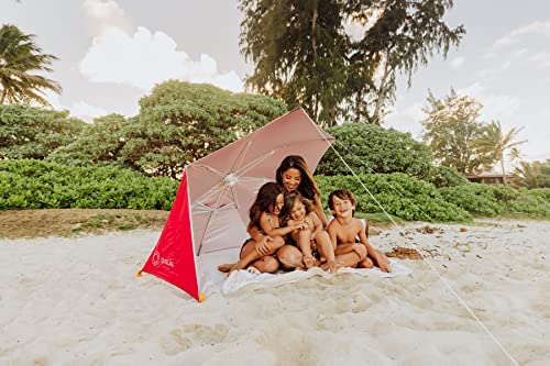 ONIVA - a Picnic Time brand Brolly Beach Umbrella Tent, (Red),One Size