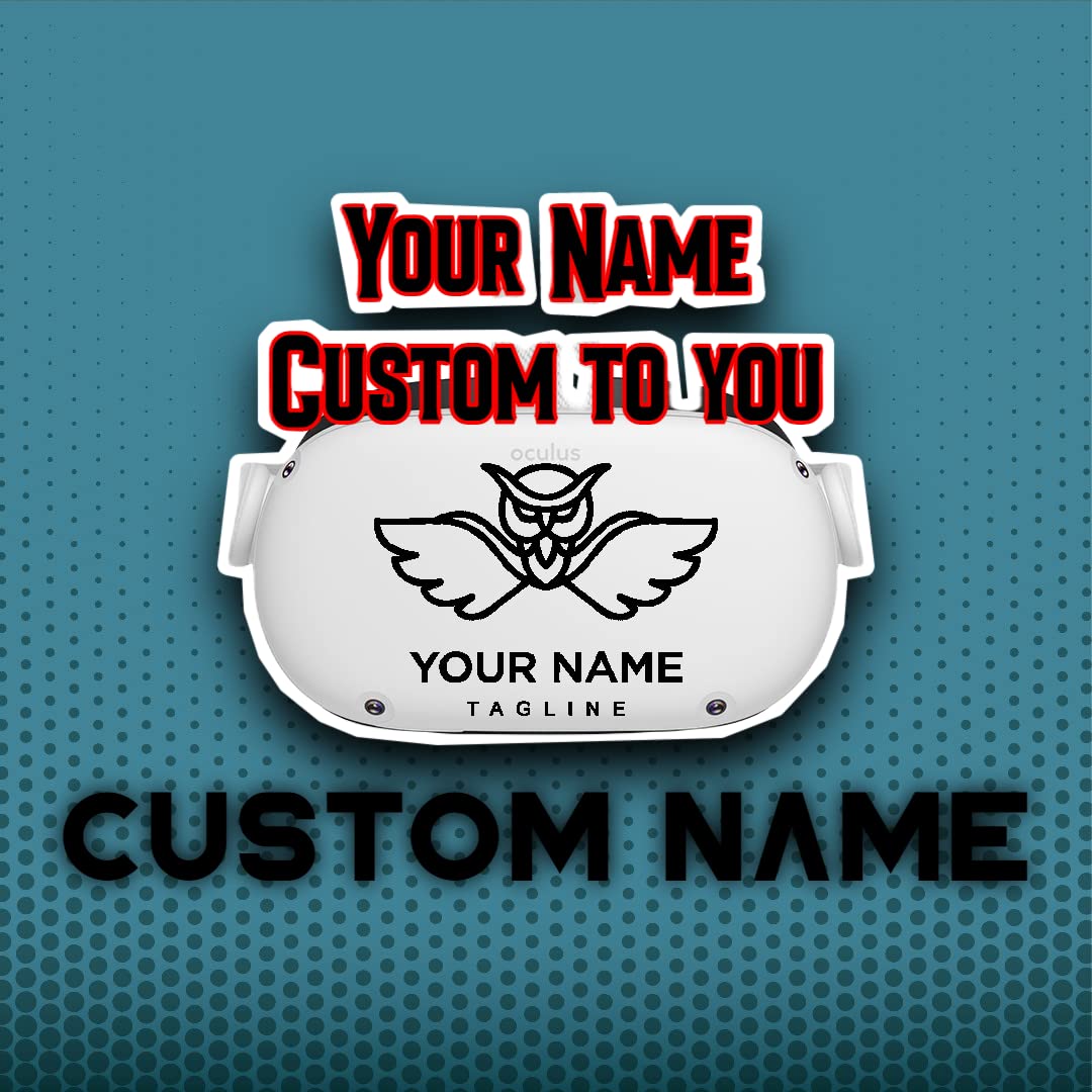 Your Name Custom - Oculus Quest 2 - Decals - Black