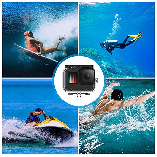 Ouxunus Waterproof Housing Case for GoPro Hero 11/10 /9, 196FT/60M Waterproof Case Diving Protective Housing Shell for GoPro Action Camera Underwater Dive Case Shell with Mount & Thumbscrew