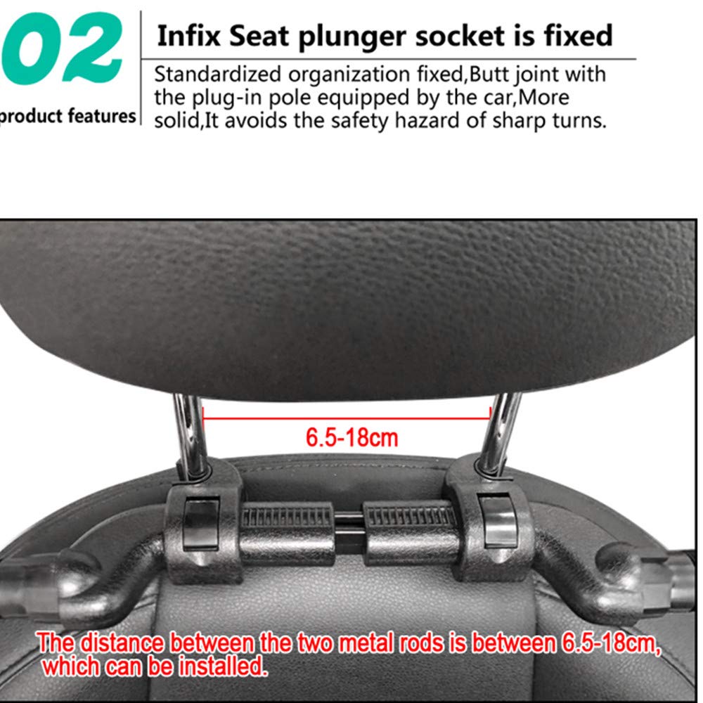 Ovyuzhen Car Headrest Pillow,Car Neck Pillow Head, Shoulder Sleep Cushion Car Side Pillow for Adults Elders Kids and Passenger