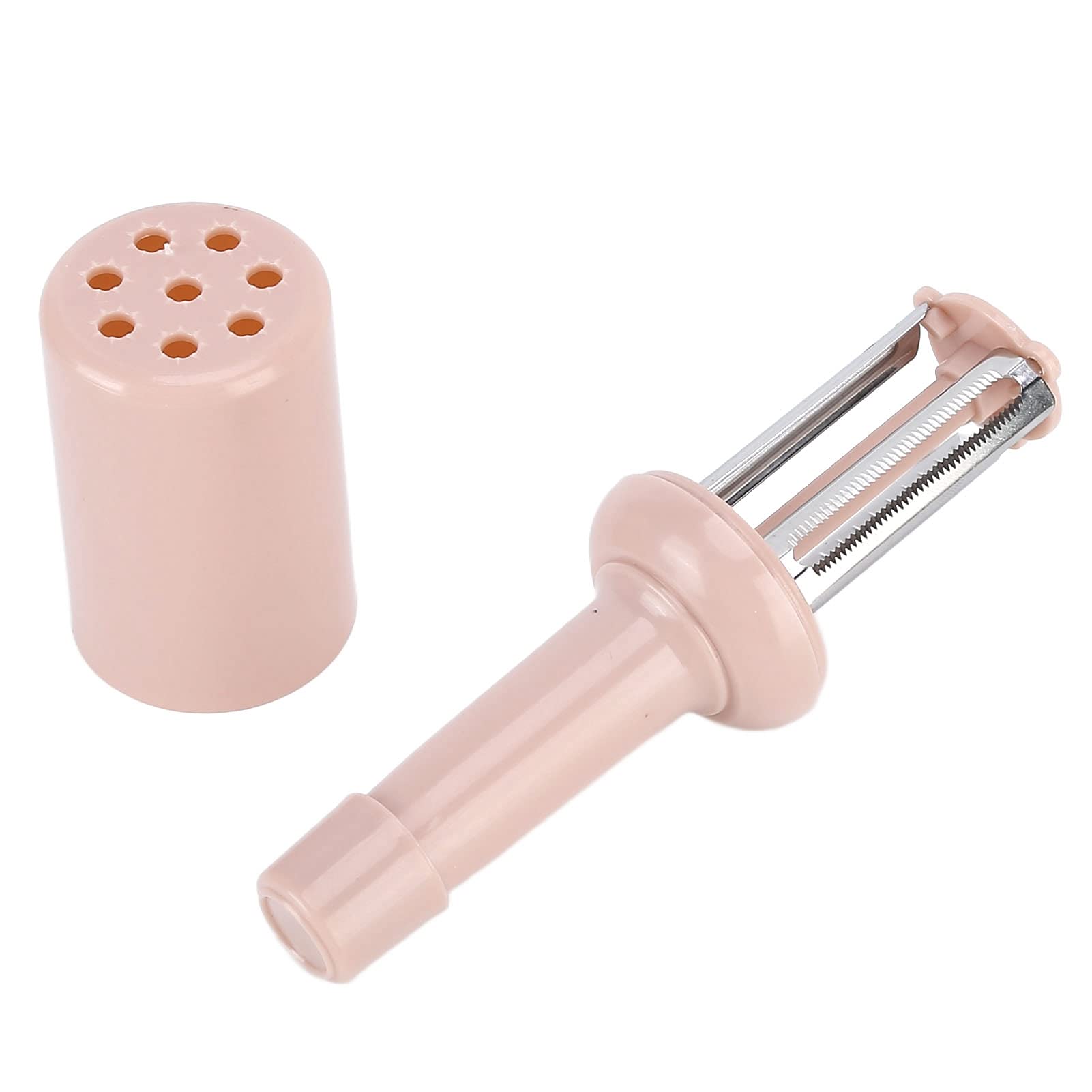 Potato Peeling Knife Multifunctional Kitchen Peeling Knife Stainless Steel Fruit Grater Household Vegetable Shredder Kitchen Help for Apples Pineapples(Pink)