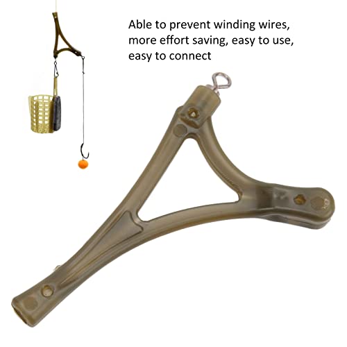 SUNGOOYUE Fish Tackle Carp Rigs,10Pcs Carp Fishing Accessories Anti Knotting System Side Bend Rolling Swivel Fish Tackle Carp Rigs Tool with O Connector