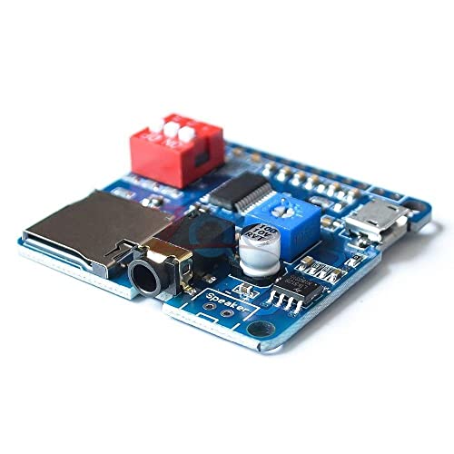 Voice Playback Module Board MP3 Music Player SD/TF Card Integrated IO Trigger UART Protocol Control for Arduino 5W
