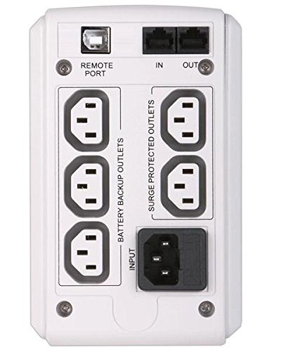 OPTI-UPS ES800C-2X (220v/ 230v /240v Model with IEC Outlets), Enhanced Series Line Interactive Uninterruptible Power Supply Ups Battery Backup, 800VA, 480W
