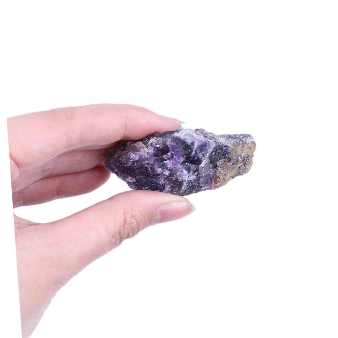 POPETPOP Purple Crystal Decoration Aquarium Gravel Ornaments Gravel Stone Amethyst Accessories