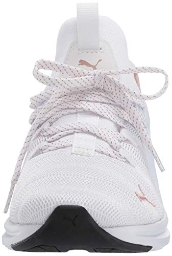 PUMA Women's ENZO 2 METAL Sneaker, Puma White-Rose Gold, 7