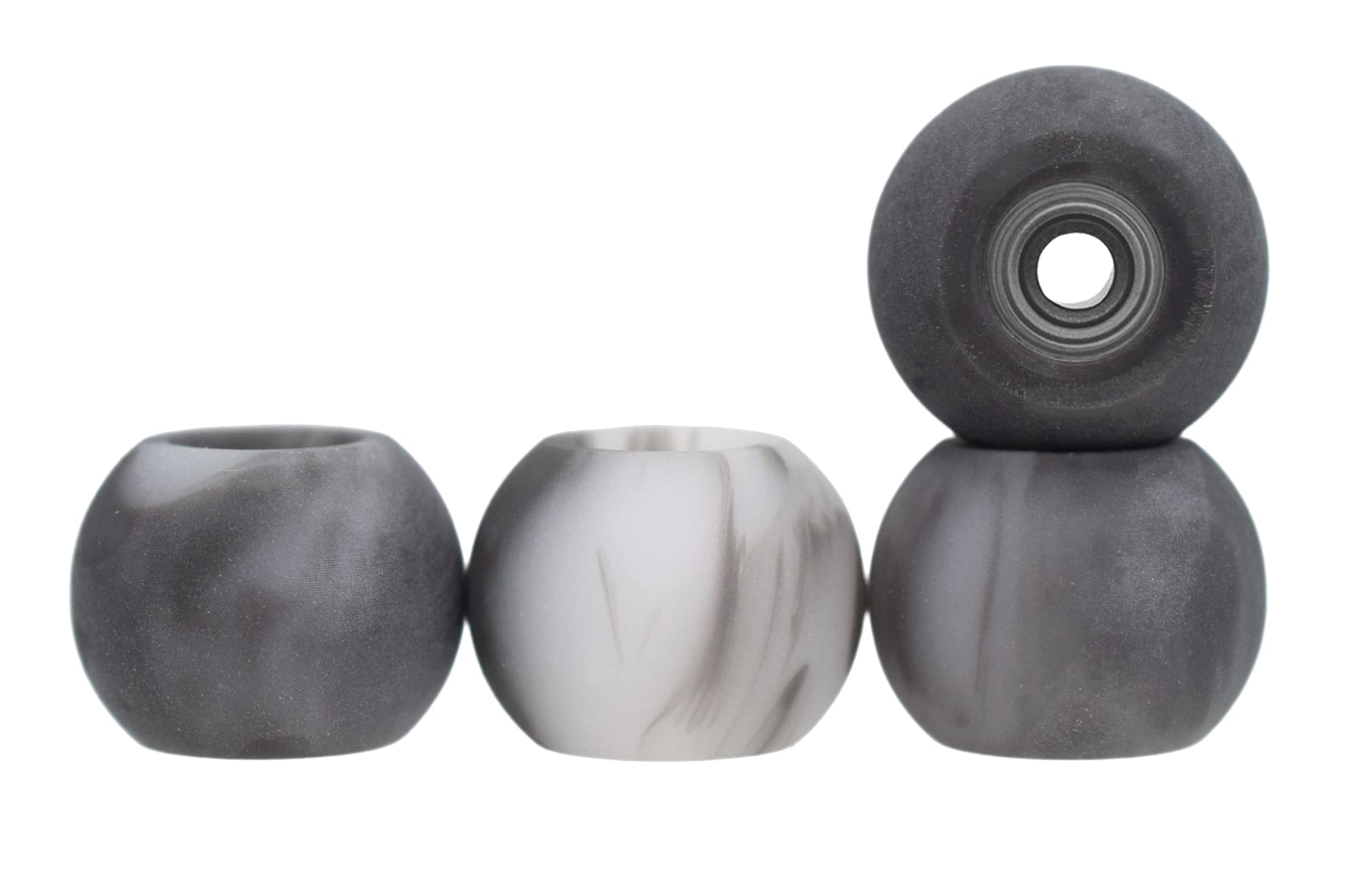 Teak Tuning Apex 61D Urethane Fingerboard Wheels - Globe Shape, 8.3mm Diameter - ABEC-9 Stealth Bearings - Made in The USA - Luna Colorway