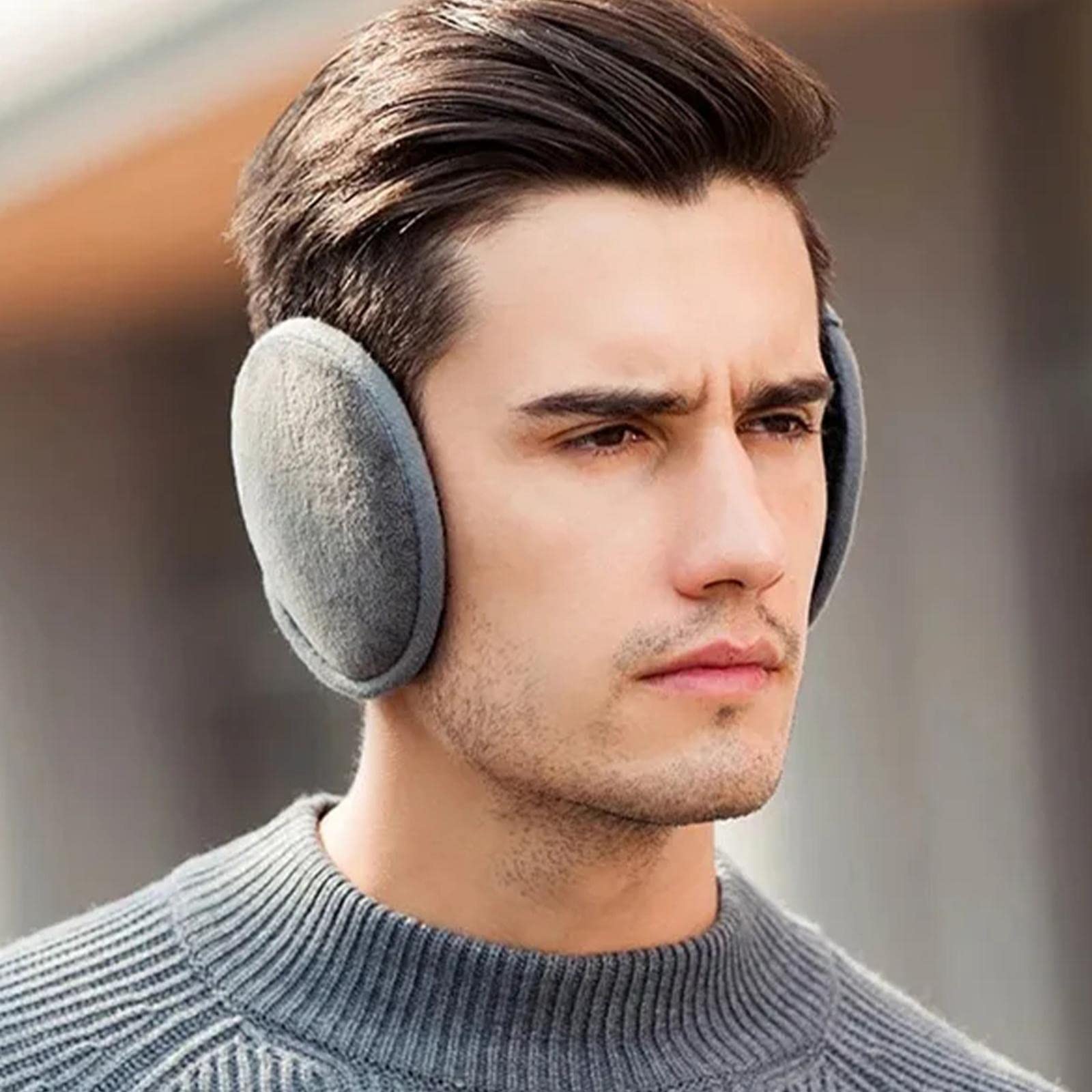 Unisex Foldable Winter Earmuffs Foldable WinterWindproof Thickened Ear Warmer Earmuffs for Outdoor - Behind The Head Earmuffs