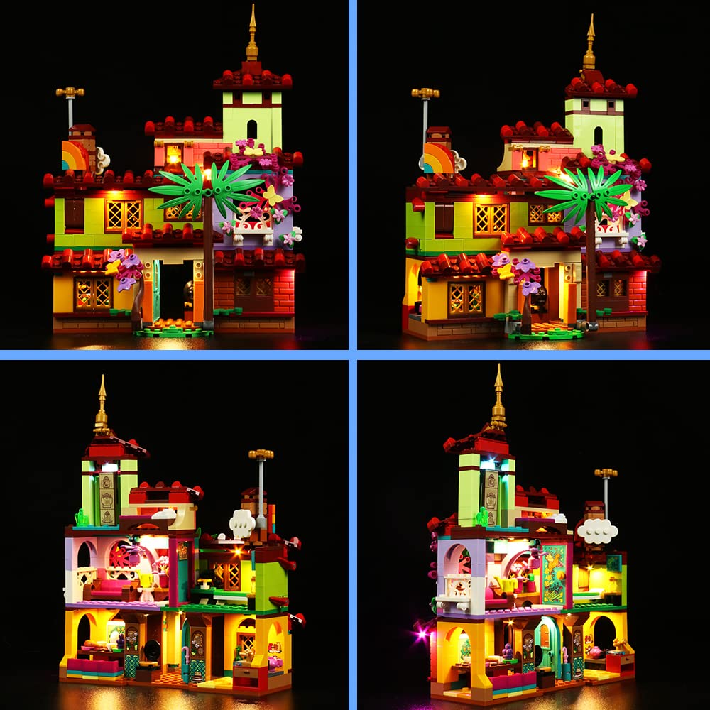 VONADO Led Light Kit Compatible with Lego Encanto Madrigal House 43202 (No Model),Lighting Kit Compatible with Lego Encanto House Building Toys, Creative DIY Light Kit