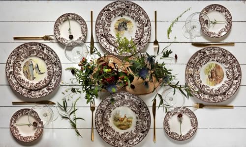 Spode Woodland Salad Plate, Rabbit, 8โ | Perfect for Thanksgiving and Other Special Occasions | Made in England from Fine Earthenware | Microwave and Dishwasher Safe