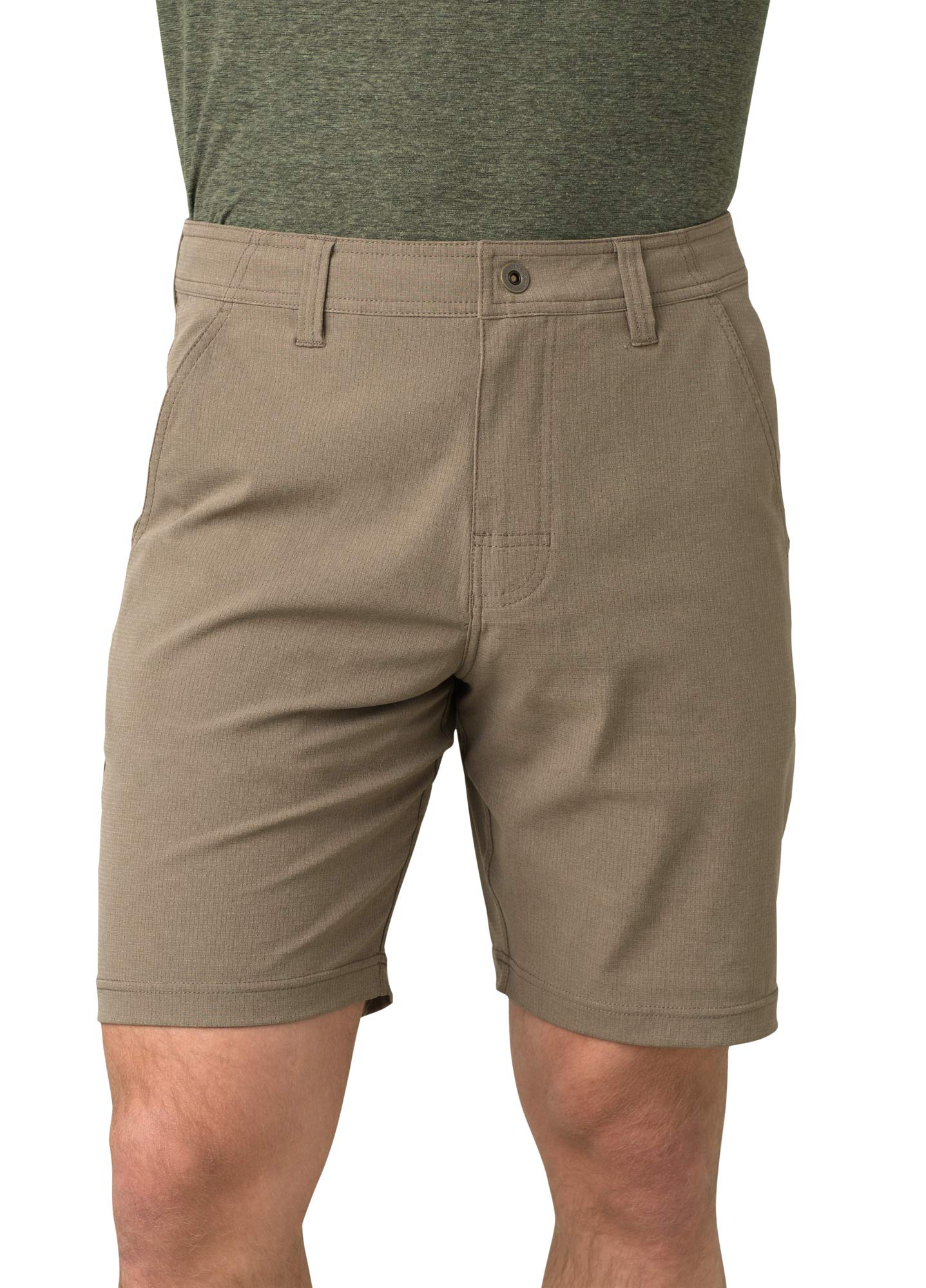 prAna Men's Hybridizer Short, Mud, 33W x 8.5L