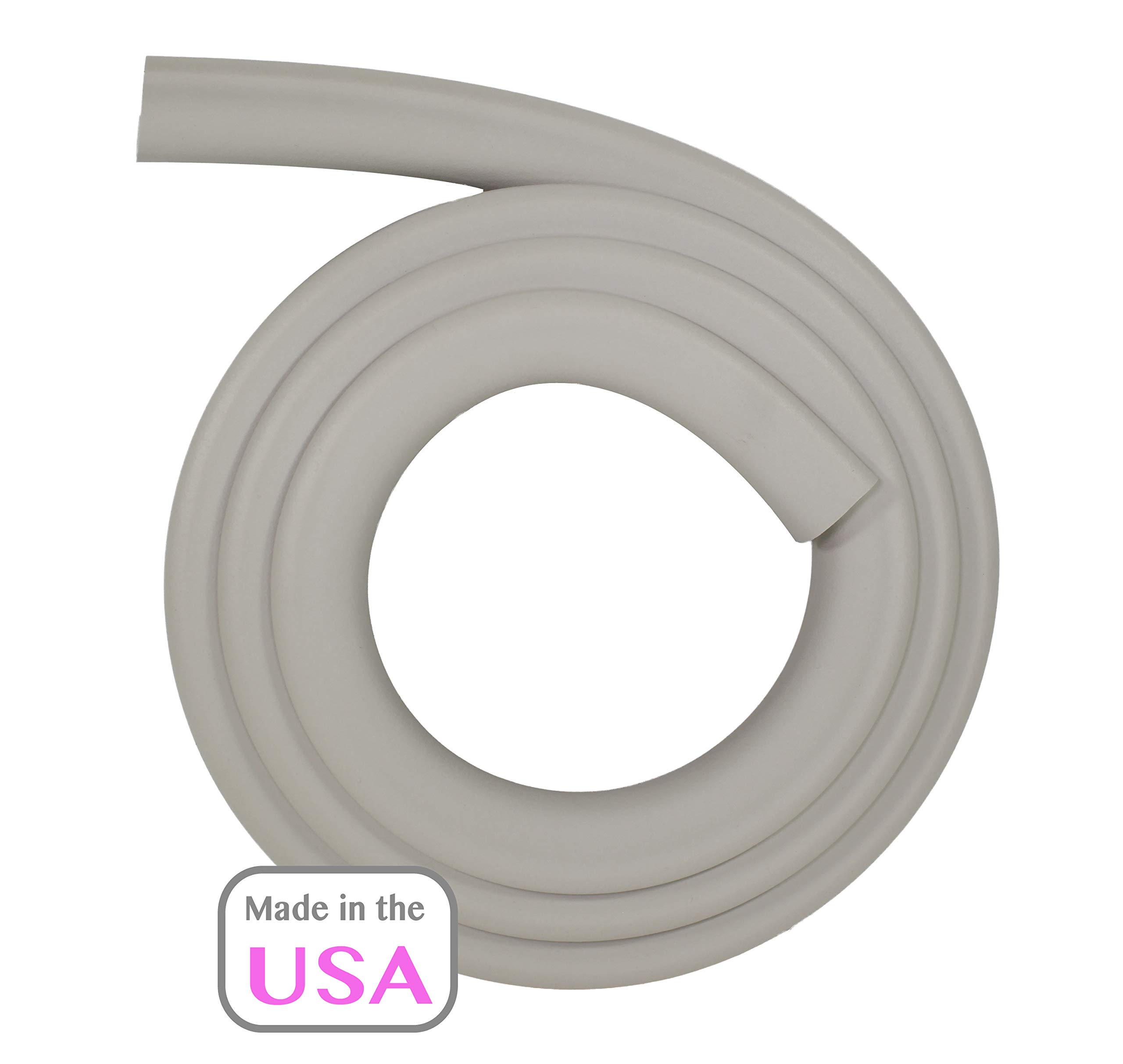OOPSY Child Safety Jumbo Table Guard 12 Ft/ 4 Corners, Taupe