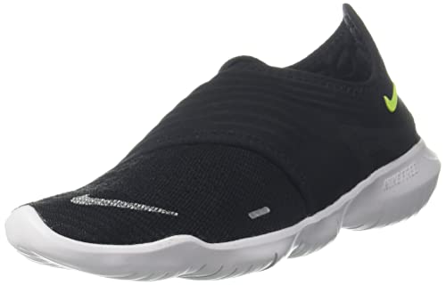 Nike Free Run Flyknit 3.0 Womens Shoes Size 7.5, Color: Black/Volt/White