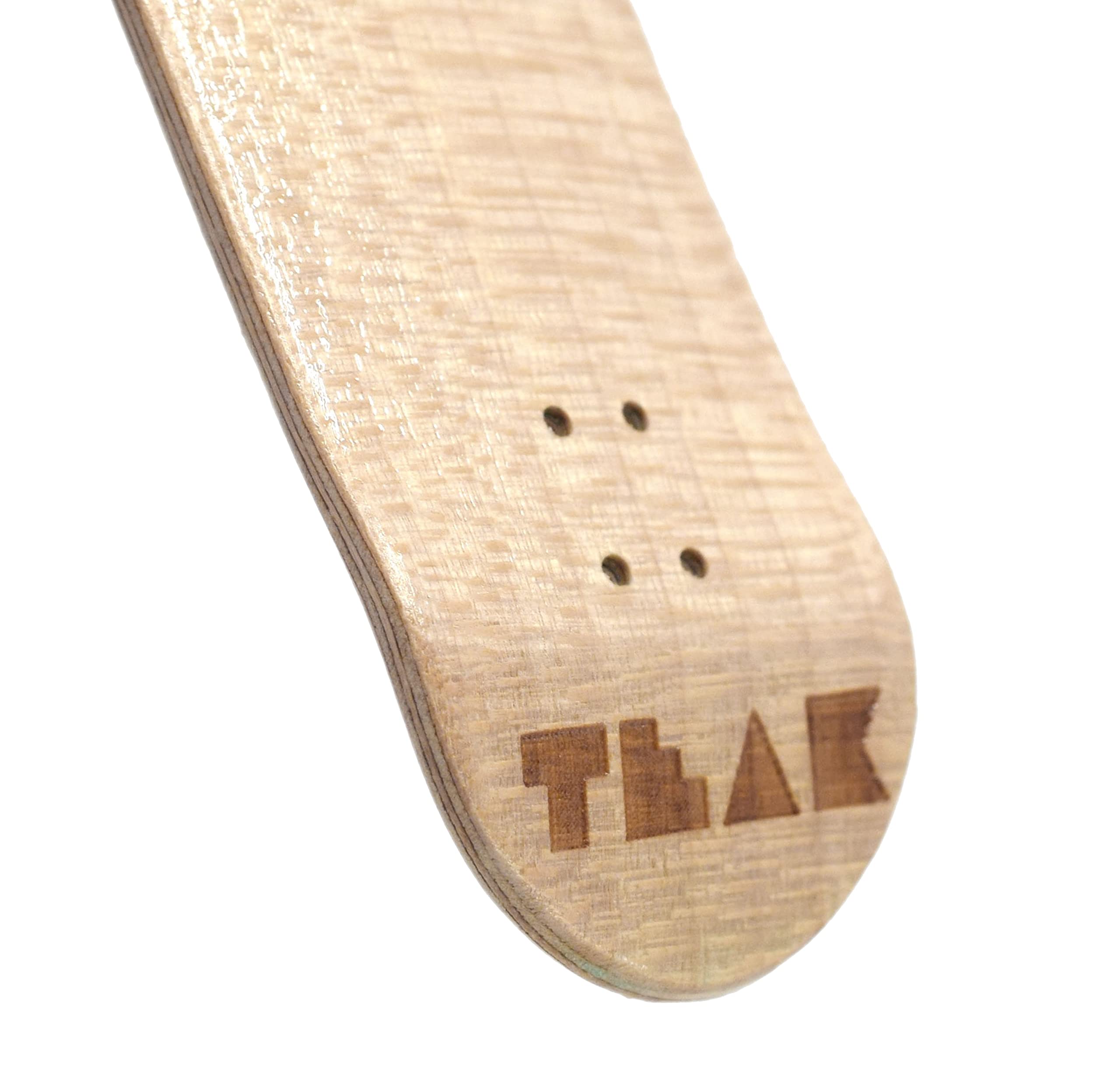 Teak Tuning Prolific Wooden Fingerboard Deck, 32mm x 95mm Popsicle Shape - The Classic Maple - 5 Ply - Includes Prolific Foam Tape