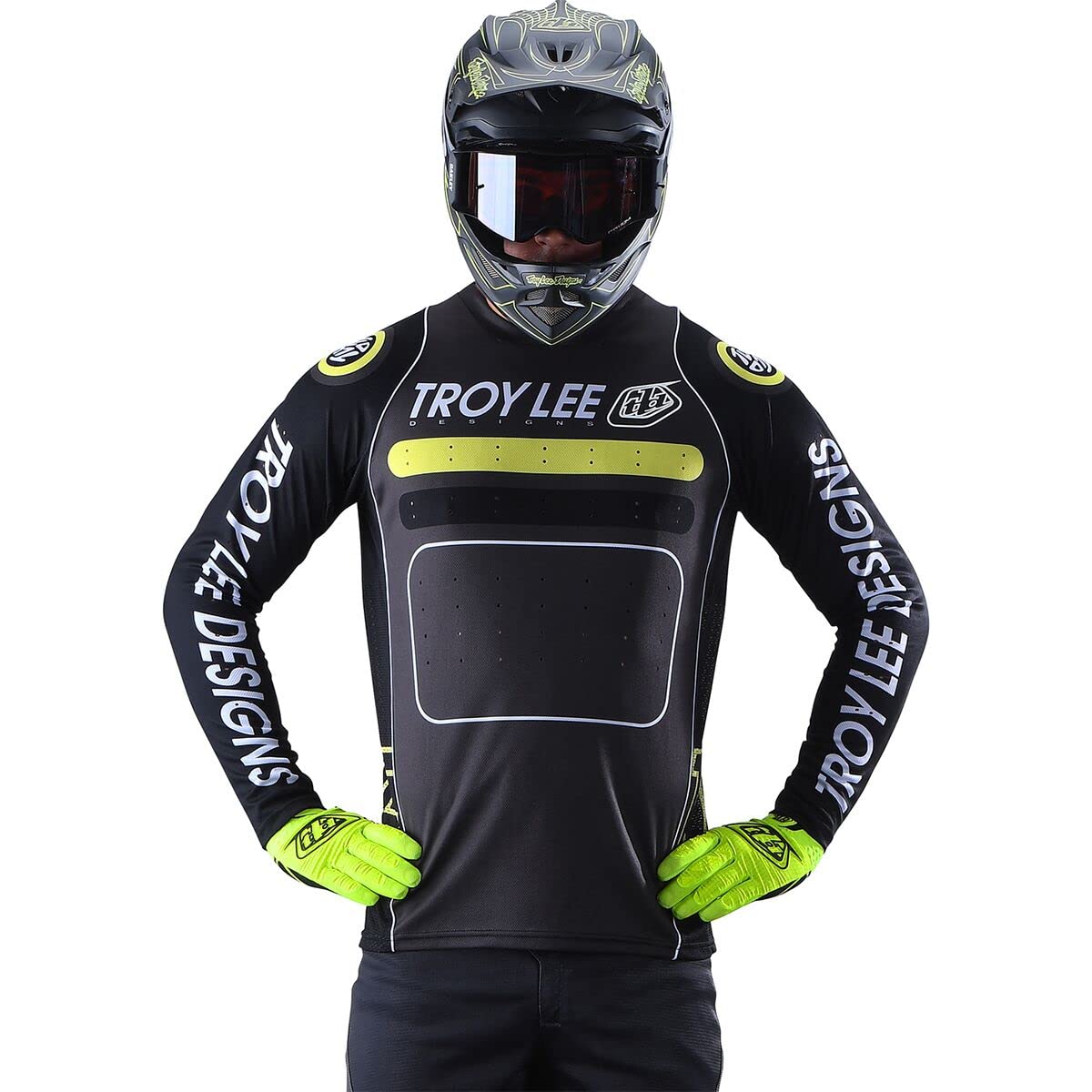 Troy Lee Designs Cycling MTB Bicycle Mountain Bike Jersey Shirt for Men, Sprint Jersey Drop in (Dark Slate Blue, X-Large)