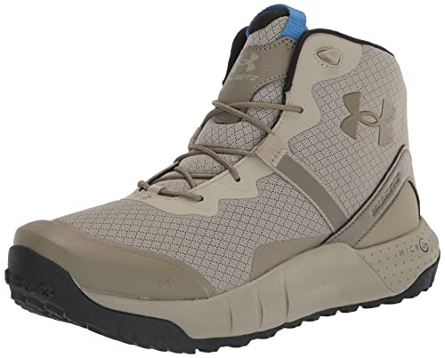 Under Armour Men's Micro G Valsetz Mid, Khaki Gray (101)/Tent, 9 Medium US