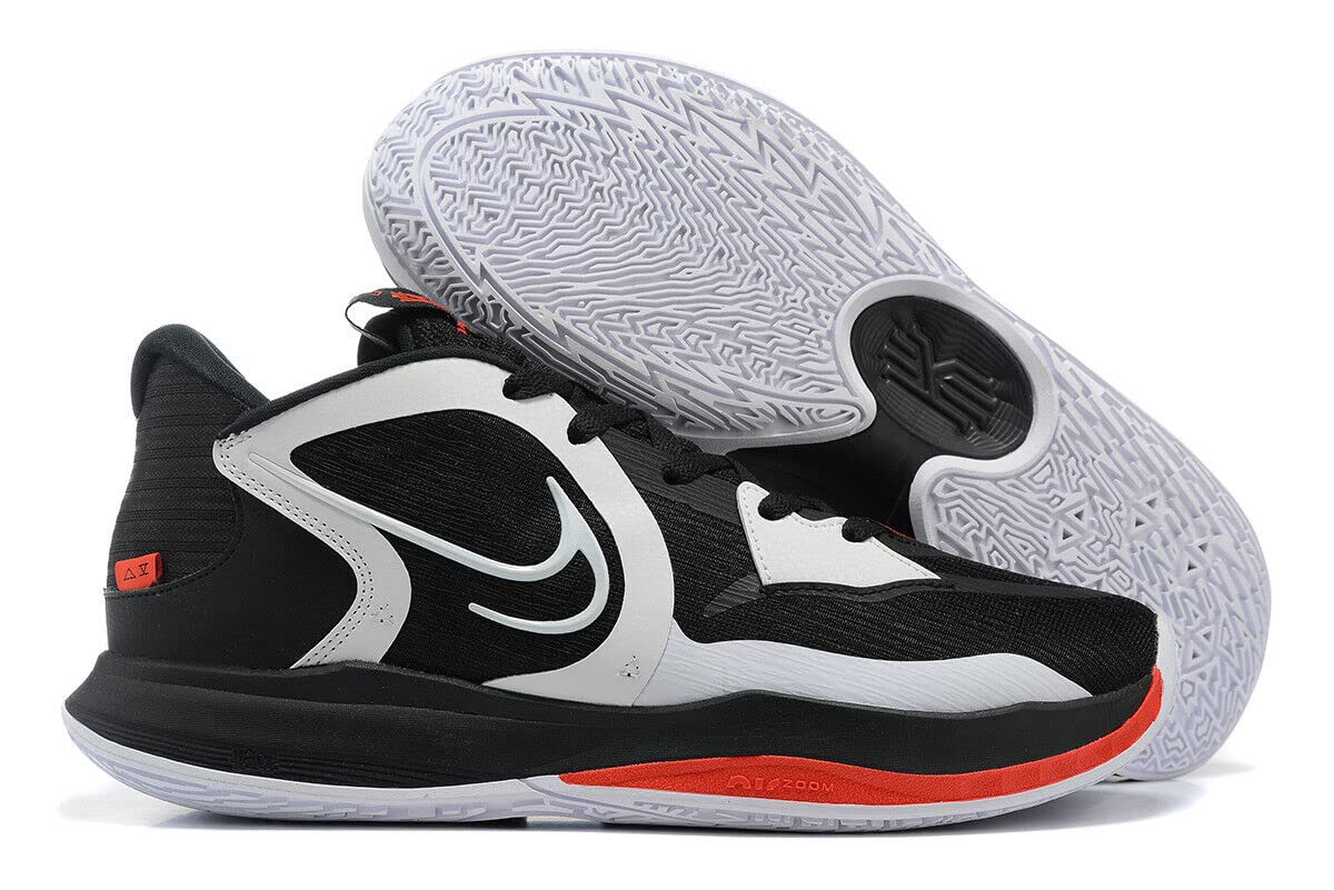 Nike Kyrie 5 Low Men's Basketball Shoes Black/White-Chile Red DJ6012-001 9.5