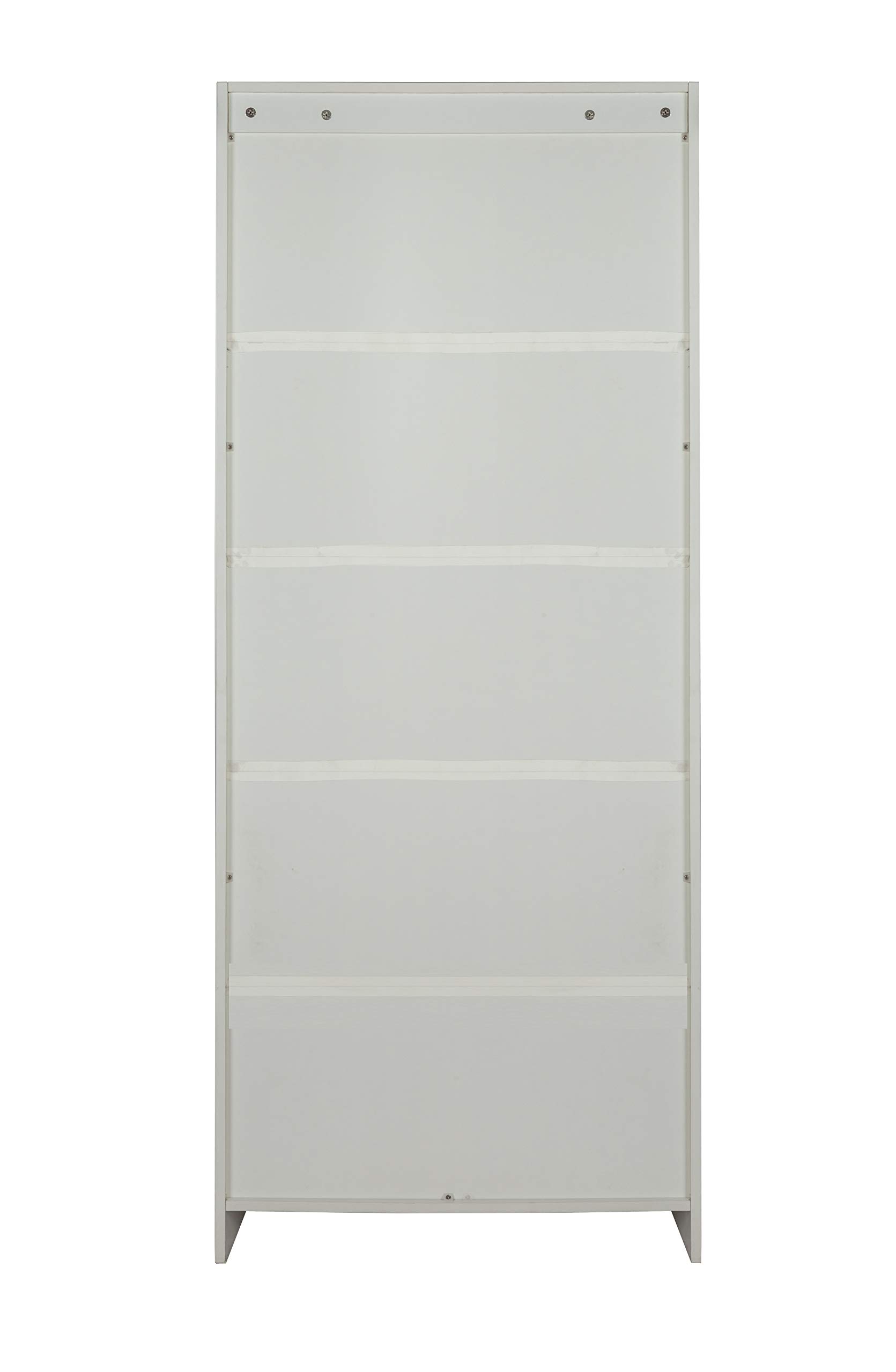 OneSpace Essentials 5-Tier Bookshelf, White