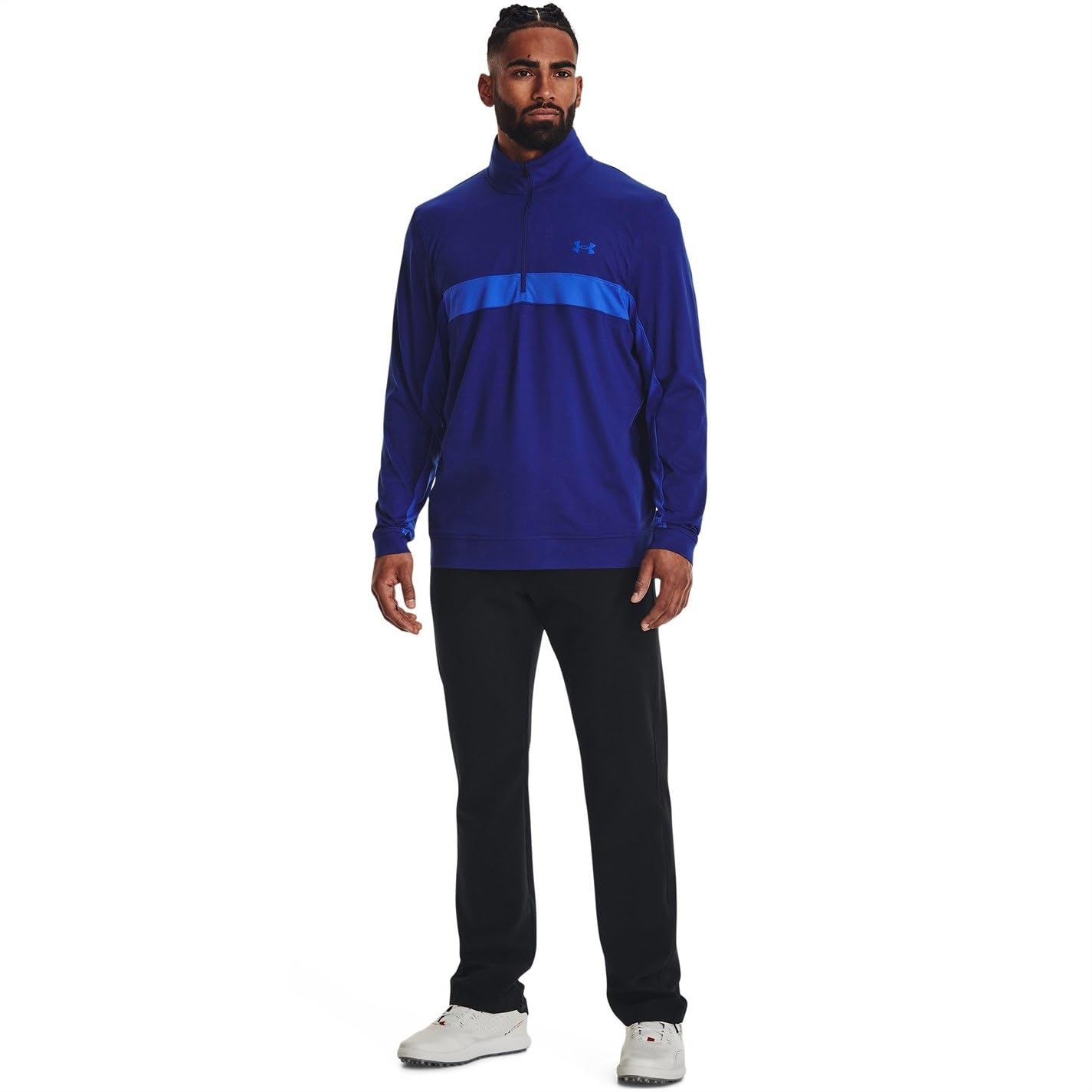 Under Armour Men's Storm Midlayer 1/2 Zip Long-Sleeve T-Shirt, (456) Bauhaus Blue/Versa Blue/Versa Blue, Large