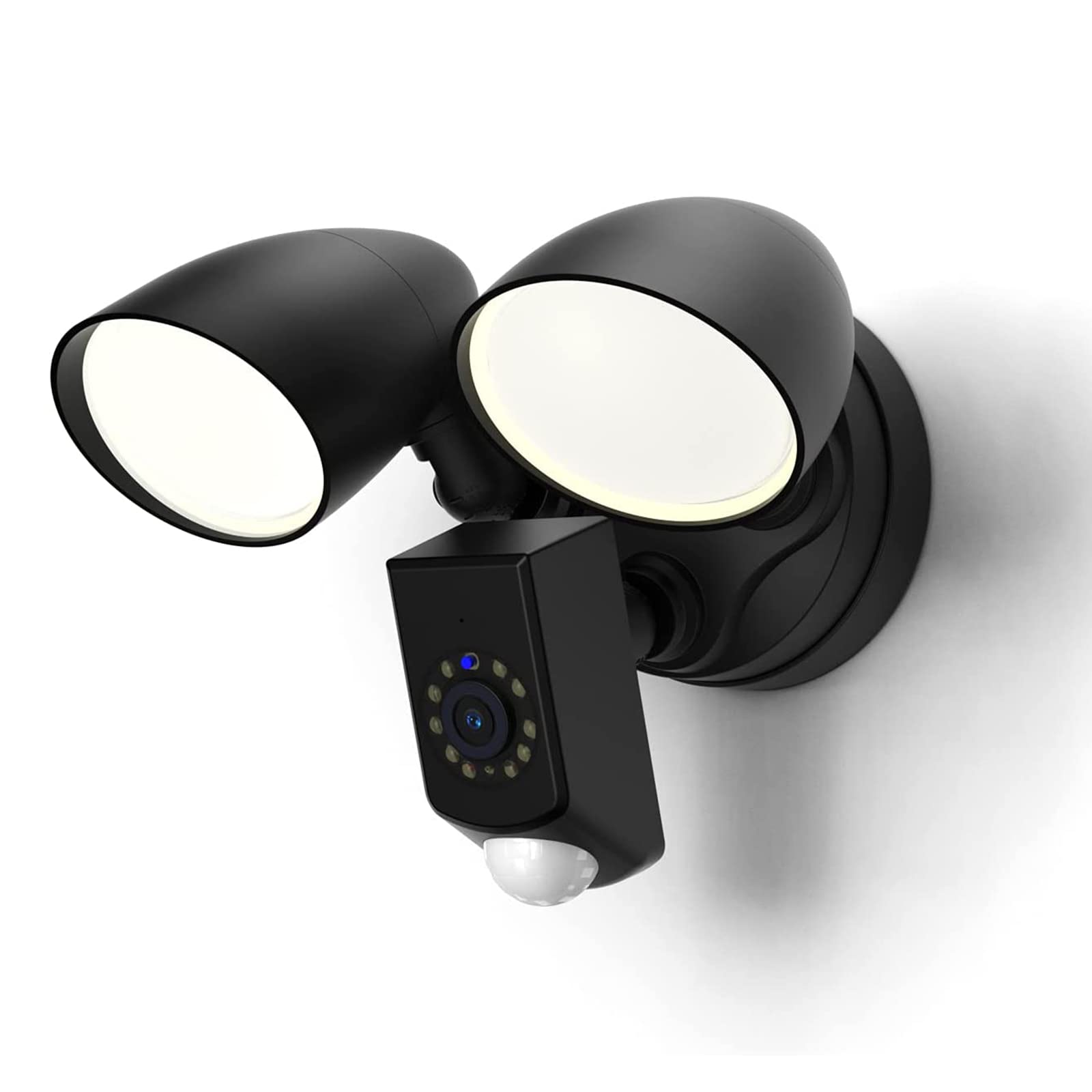 SUNTHIN Smart Floodlight Camera, WiFi Security Light with Motion Sensor Outdoor with 1080p HD, 2-Way Talk, IR Night Vision, Smart Siren, Compatible with Alexa & Google Assistant, IP65 Waterproof