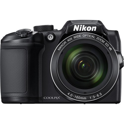 Nikon COOLPIX B500(Black) 16MP Digital Camera with 3 Inch TFT LCD Screen Nikkor Lens with 40x Optical Zoom WiFi+ Sunshine Intermediate Bundle