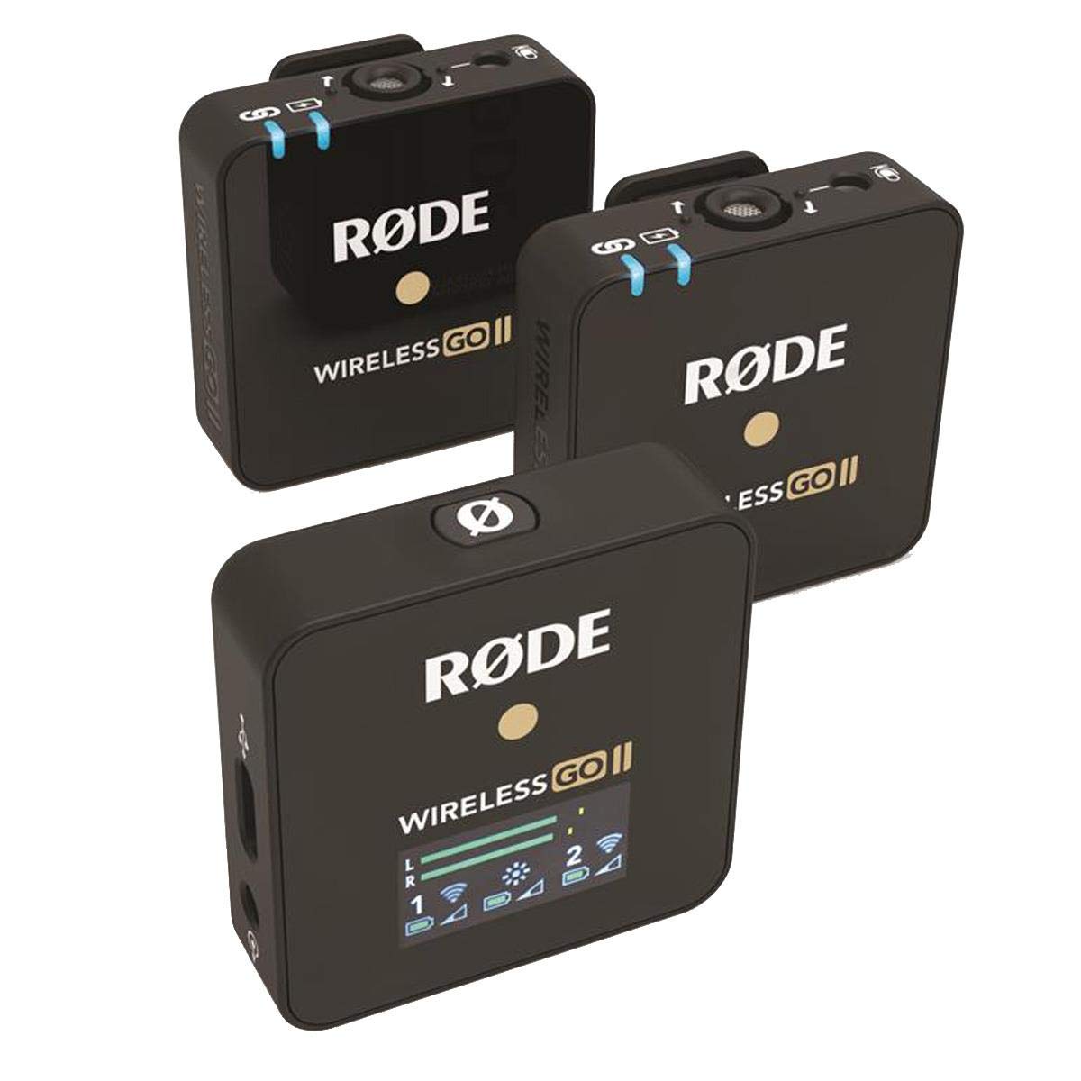 Rode Wireless GO II Compact Microphone System with 2x Transmitters and 1x Receiver - With Rode SC7 3.5mm TRS to TRRS Patch Cable