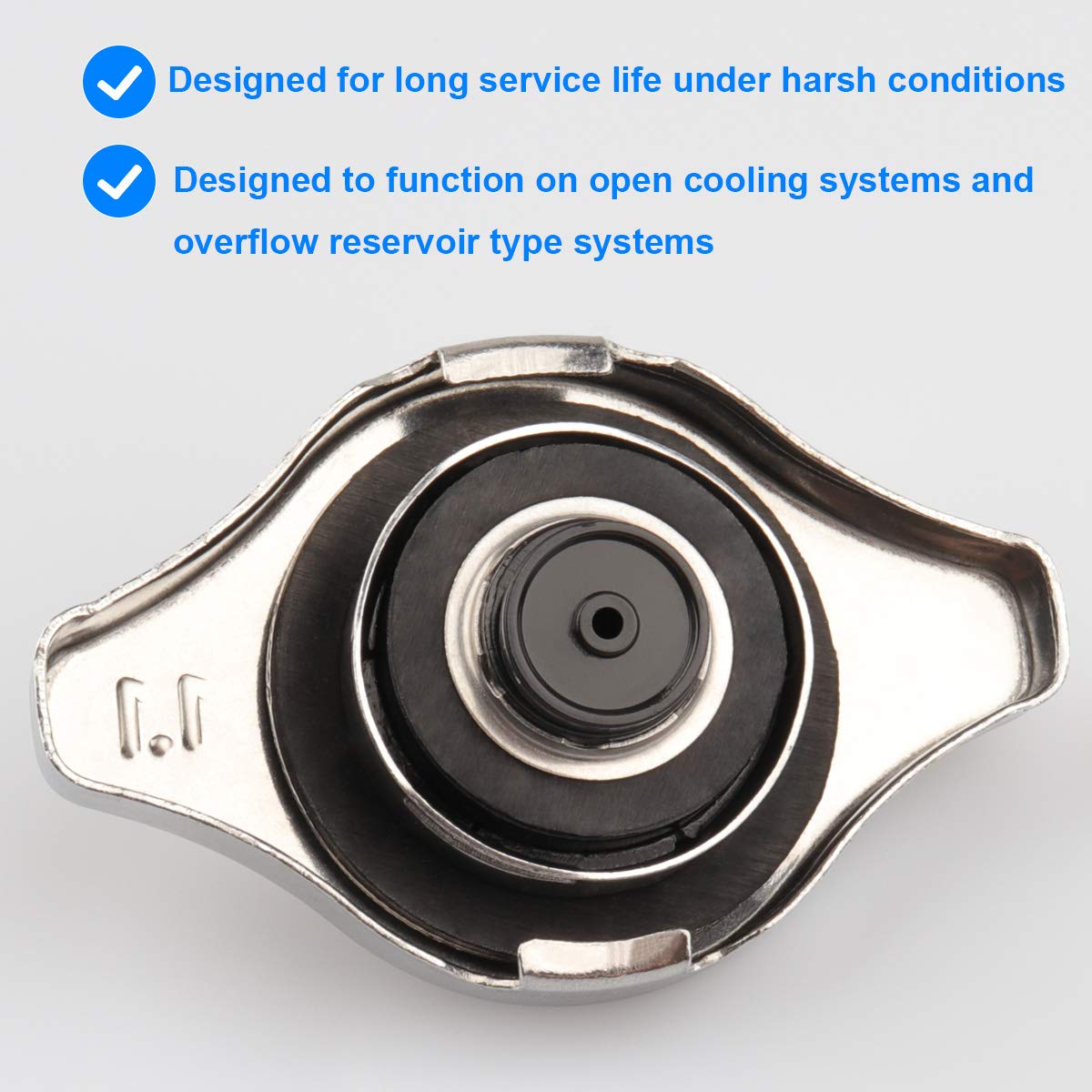 Radiator Cap, Replace 19045-RAA-003, 19045RAA003, 19045 RAA 003 Compatible with Honda, Acura - Accord, Civic, CRV, Element, Fit, Odyssey, Pilot, Ridgeline, S2000, MDX, TL, RDX, RL, RLX, TLX, TSX, ZDX