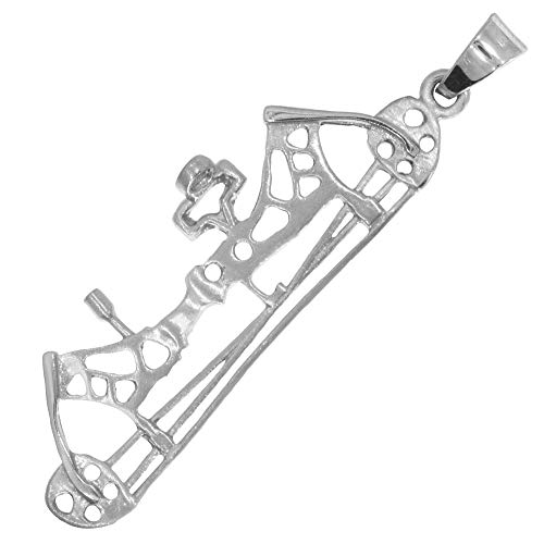 Rembrandt Charms 925 Sterling Silver Compound Bow Charm Pendant
