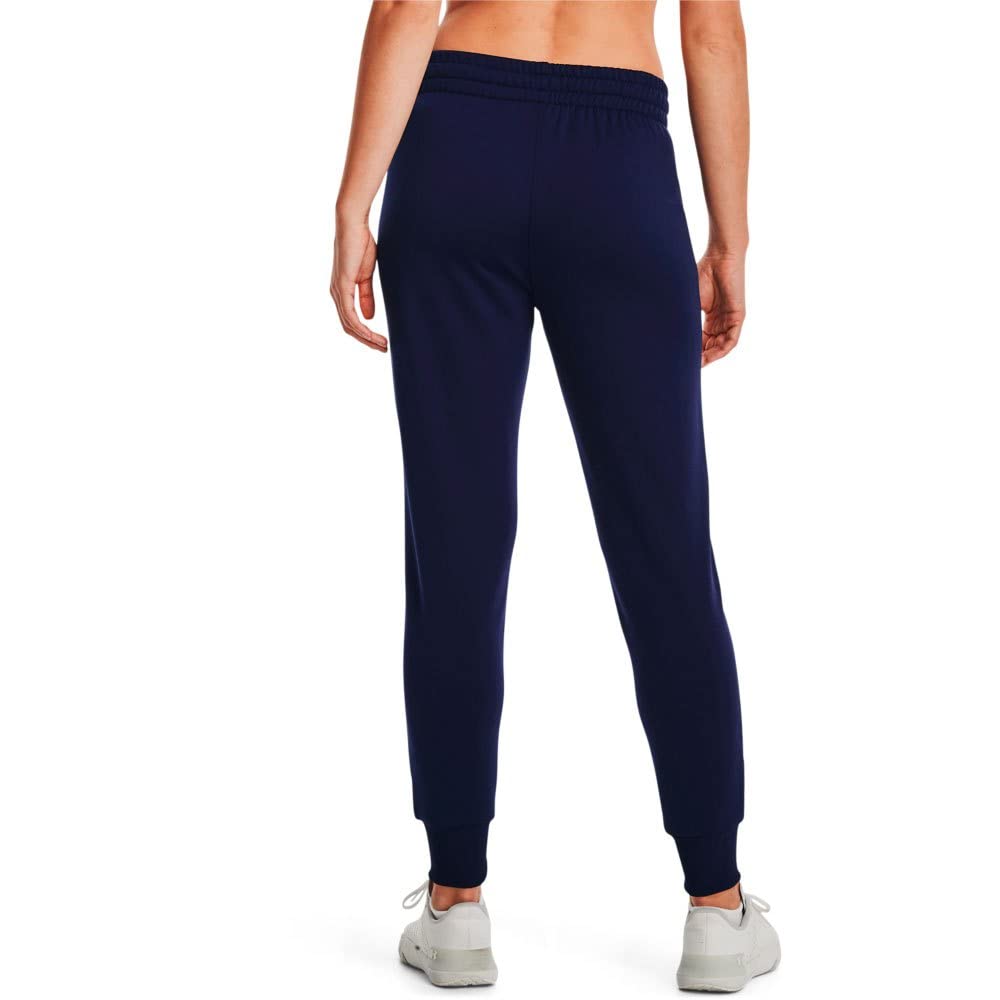 Under Armour Womens ArmourFleece Jogger, (410) Midnight Navy / / Black, Small