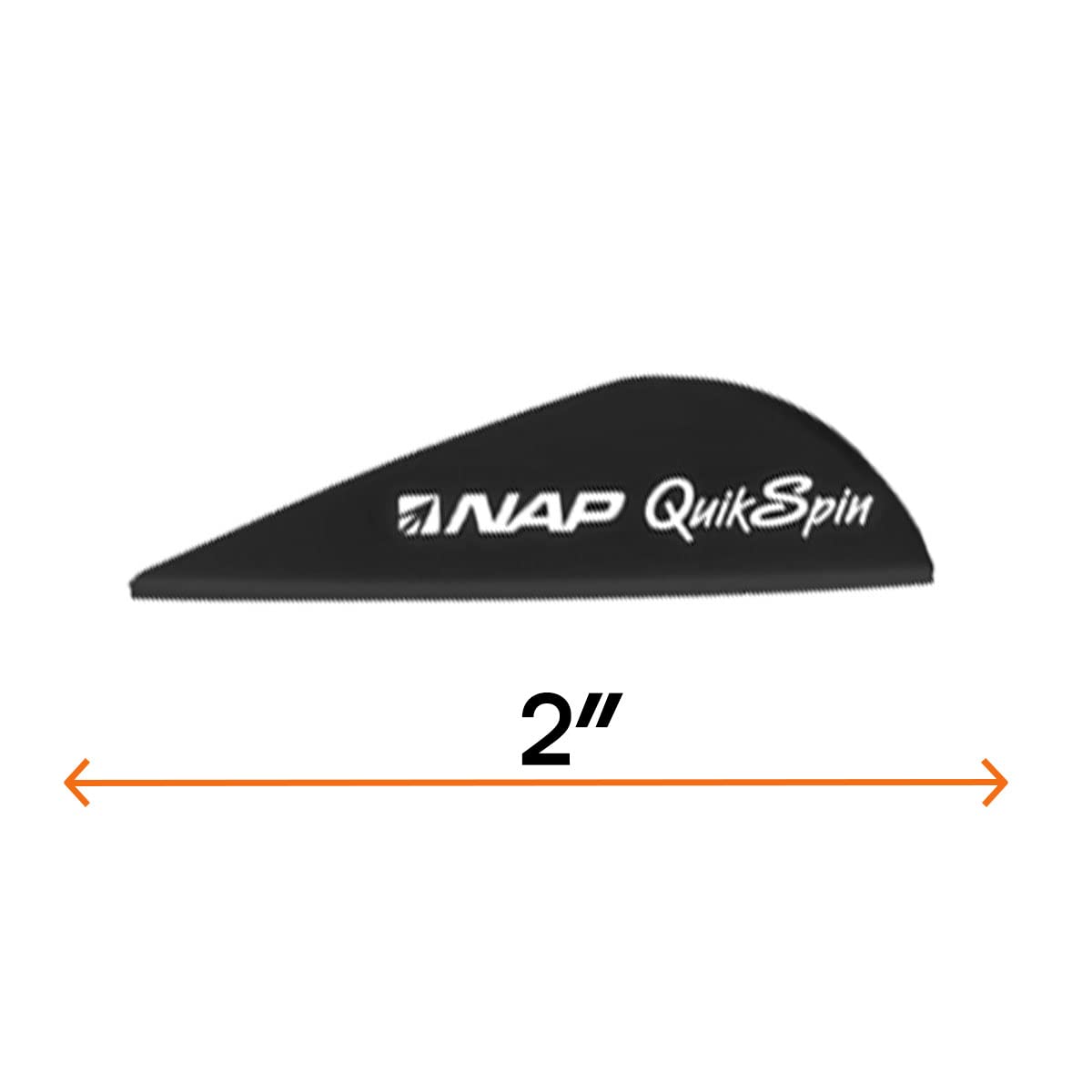 New Archery Products Bow Hunting Shooting Target Practice QuickSpin Plastic Arrow Fletching Vanes 2 Inch, Pack of 36, White